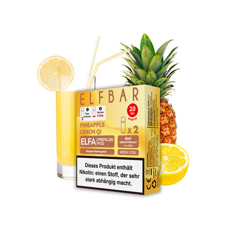 Elf Bar ELFA Prefilled Pods Pineapple Lemon QI - Elf Bar Online kaufen ... Elf Bar ELFA Prefilled Pods Pineapple Lemon QI - Elf Bar Online kaufen ...